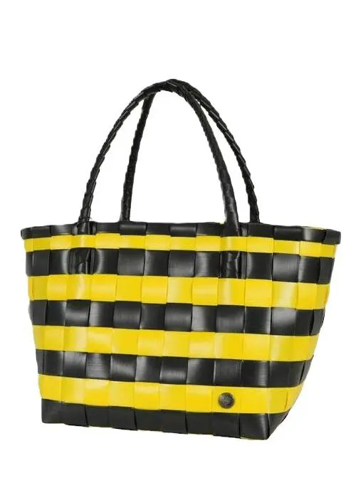 HANDED BY Paris Spirit Recycled Tote Bag - Black/sunshine Yellow