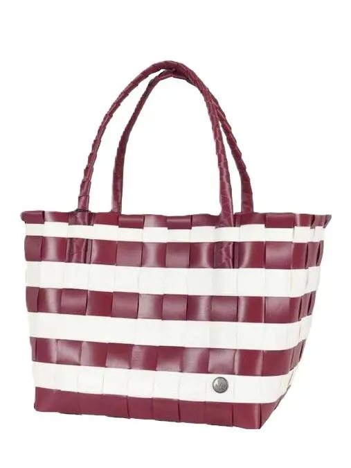 HANDED BY Paris Spirit Recycled Tote Bag - Burgundy/white
