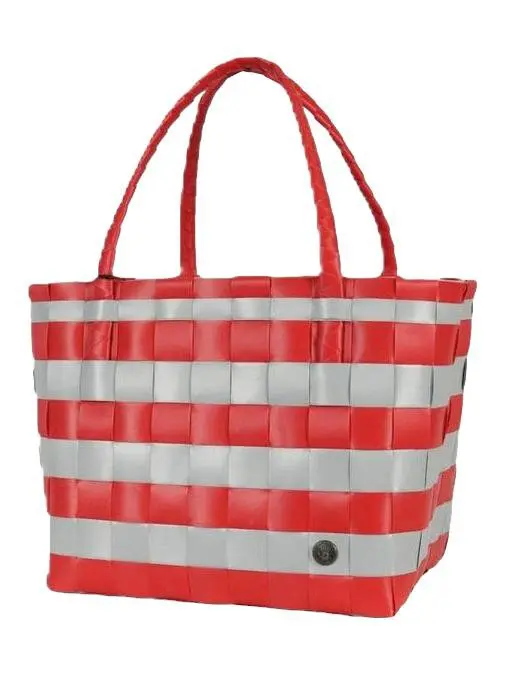 HANDED BY Paris Spirit Recycled Tote Bag - Chili Red/elephant
