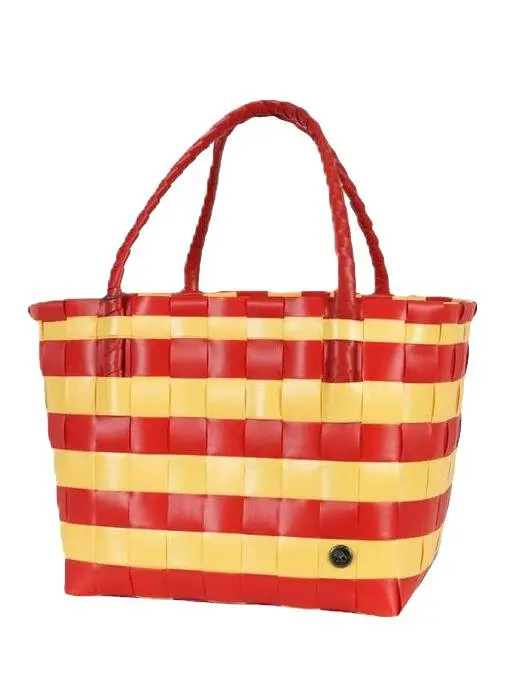 HANDED BY Paris Spirit Recycled Tote Bag - Chili Red/sunflower Yellow