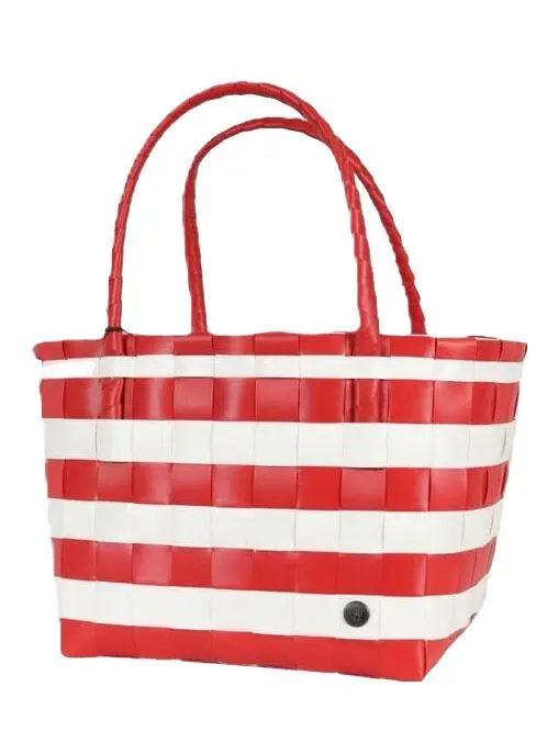HANDED BY Paris Spirit Recycled Tote Bag - Chili Red/white