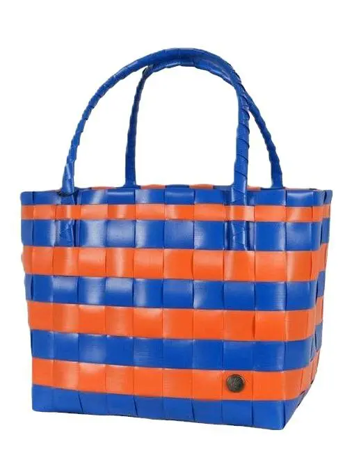 HANDED BY Paris Spirit Recycled Tote Bag - Cobalt Blue/orange