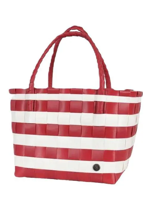 HANDED BY Paris Spirit Recycled Tote Bag - Crimson/white