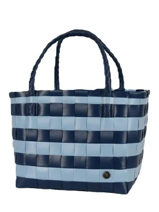HANDED BY Paris Spirit Recycled Tote Bag - Dark Blue/faded Blue