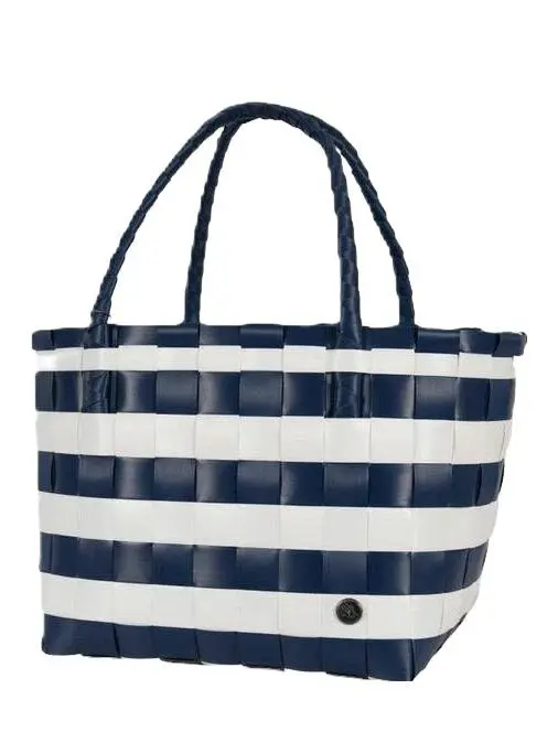 HANDED BY Paris Spirit Recycled Tote Bag - Dark Blue/white