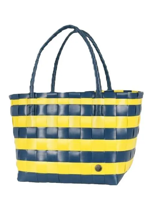 HANDED BY Paris Spirit Recycled Tote Bag - Ocean Blue/sunshine Stripes