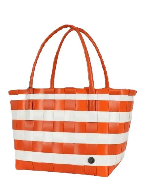 HANDED BY Paris Spirit Recycled Tote Bag - Orange/white