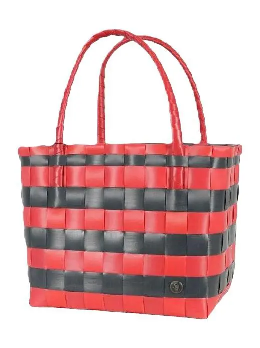 HANDED BY Paris Spirit Recycled Tote Bag - Red/dark Grey