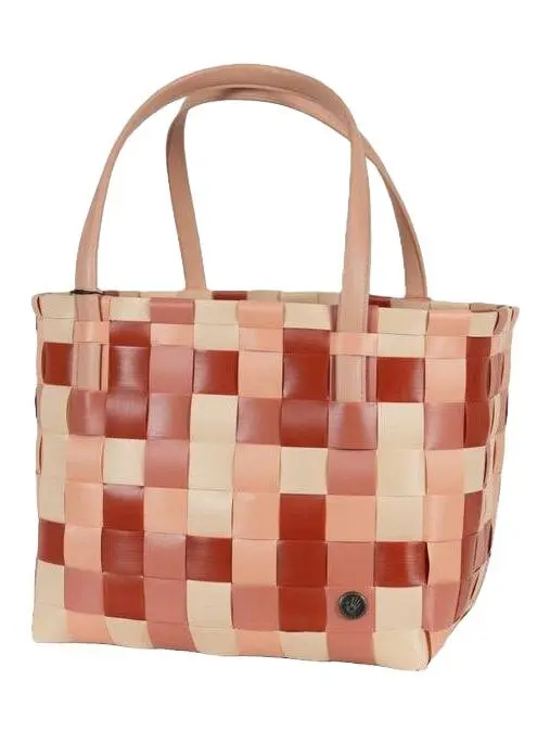 HANDED BY Color Block Shopper Tote Bag - Apricot Blush Mix