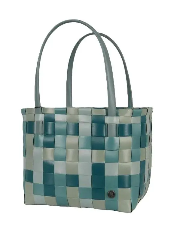 HANDED BY Color Block Shopper Tote Bag - Sage Green Mix
