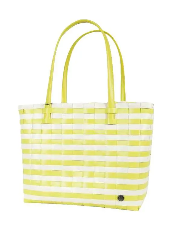 HANDED BY Sunny Bay Recycled Plastic Weekender - Bright Green/pearl White