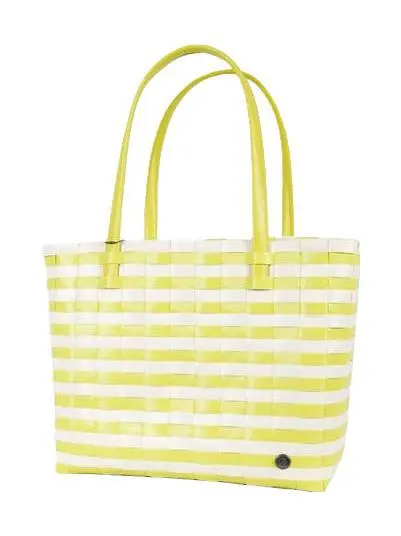 HANDED BY Sunny Bay Recycled Plastic Weekender - Bright Green/pearl White