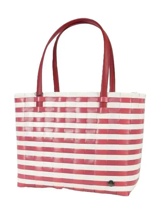 HANDED BY Sunny Bay Recycled Plastic Weekender - Cherry Red/pearl White