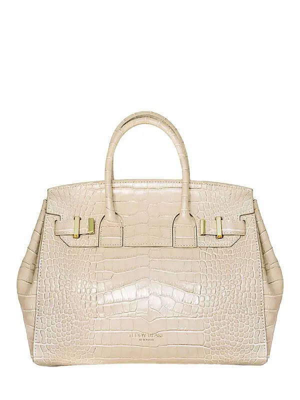 TEDDY BLAKE Gigi Croco 11 Handbag - Cream