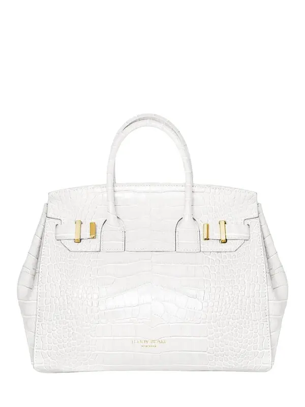 TEDDY BLAKE Gigi Croco 11 Handbag - White