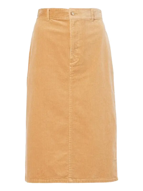 Polo Ralph Lauren Corduroy Pencil Skirt - Beige