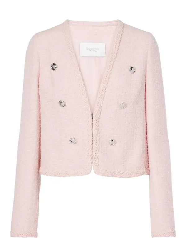 Giambattista Valli Wool-blend Tweed Jacket - Pink