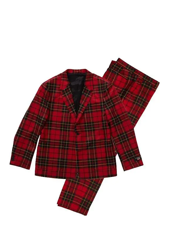 Supreme Tartan Wool Suit - Red