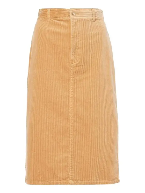Polo Ralph Lauren Cotton Corduroy Pencil Skirt - Beige