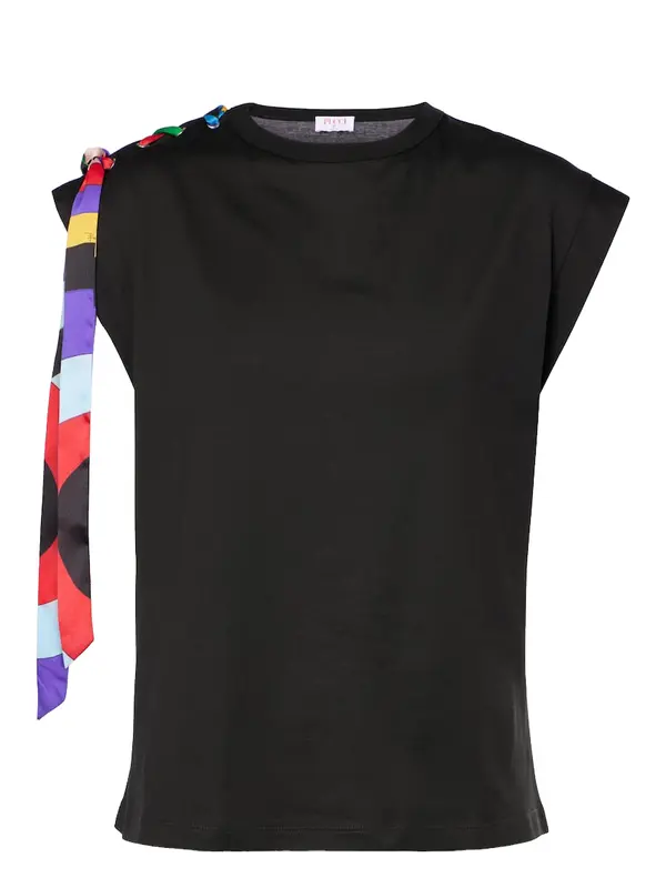 Emilio Pucci Iride Jersey T-shirt - Black
