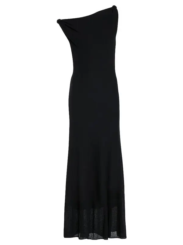 SIR. Glow Twist Midi Dress - Black