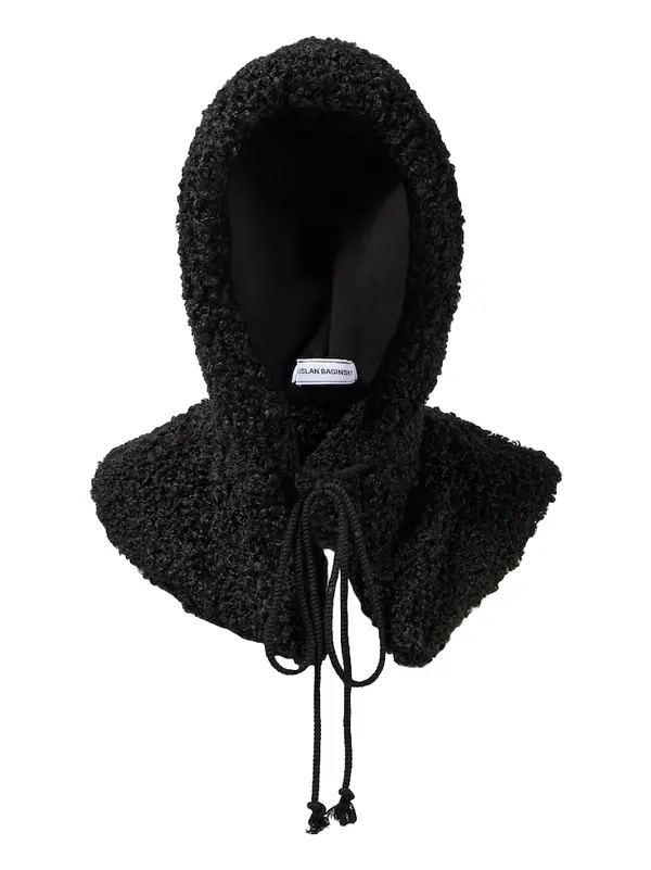 Ruslan Baginskiy Faux Shearling Hood - Black