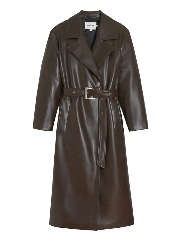 Apparis - Apparis Tate Recycled Leather Trench Coat