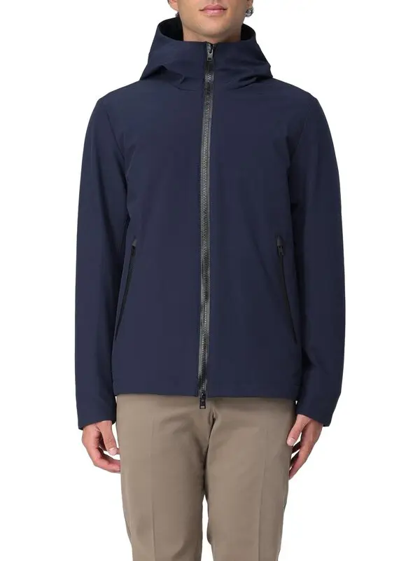 Woolrich Zip-up Hooded Jacket - Blue