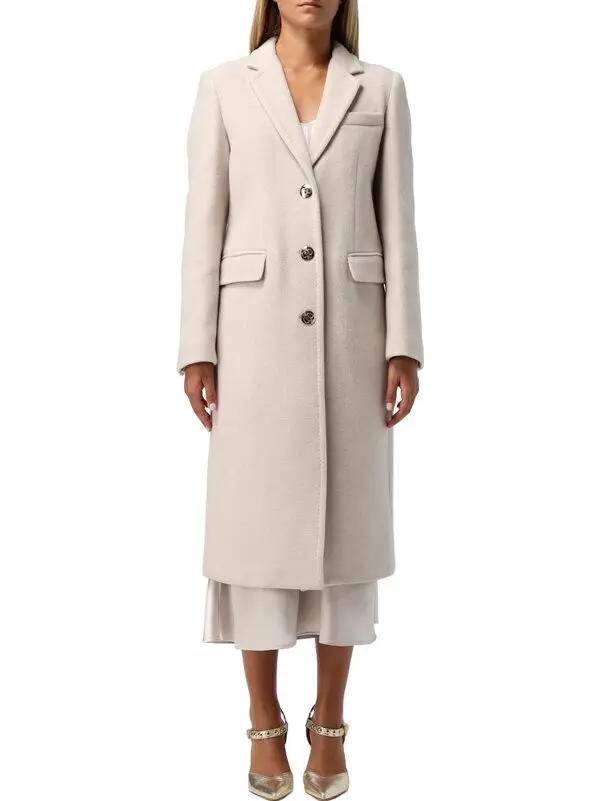 Liu Jo Single Breasted Coat - Beige