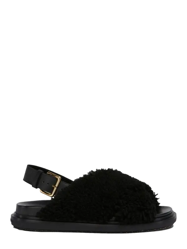 Marni Flat Sandal - Black