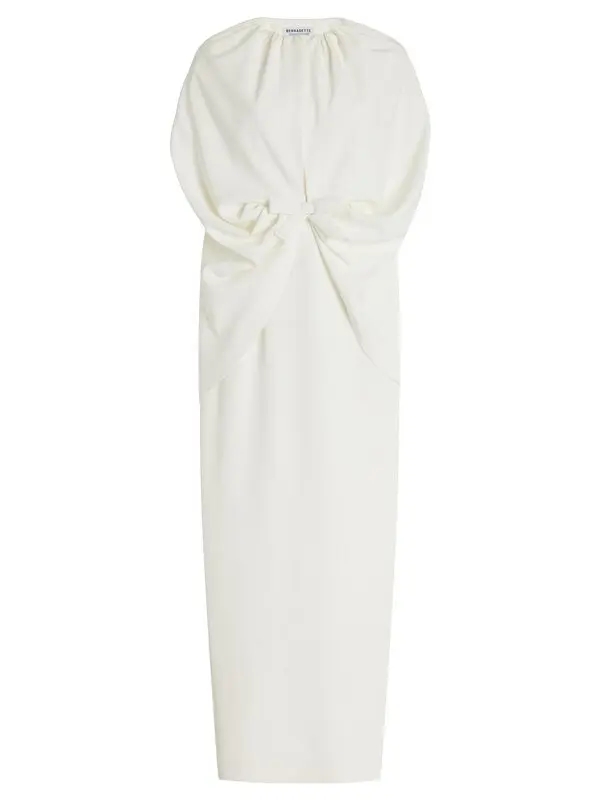Bernadette Gislene Crepe Maxi Dress - White
