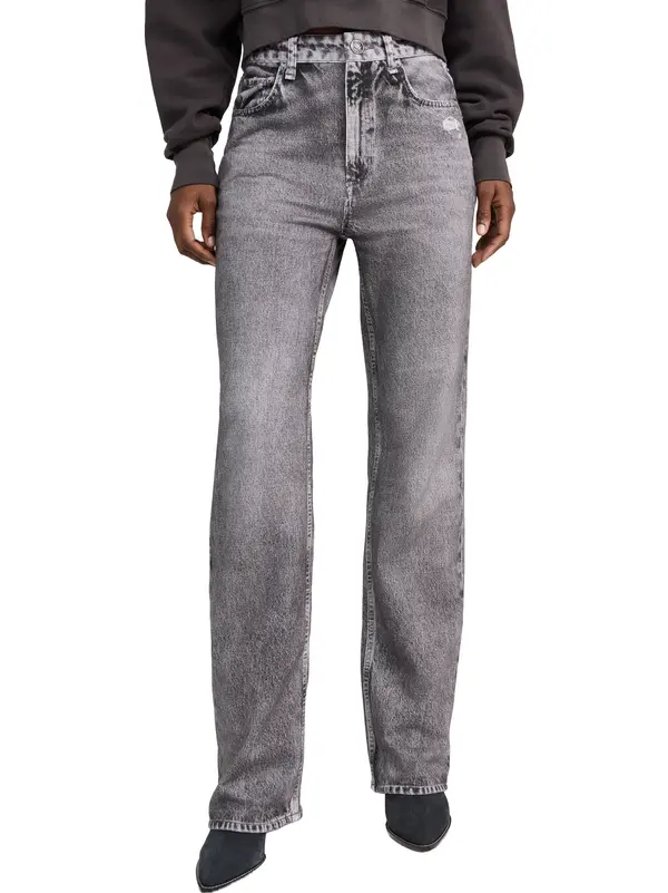 Rag & Bone Miramar Straight Knit Pants - Raven