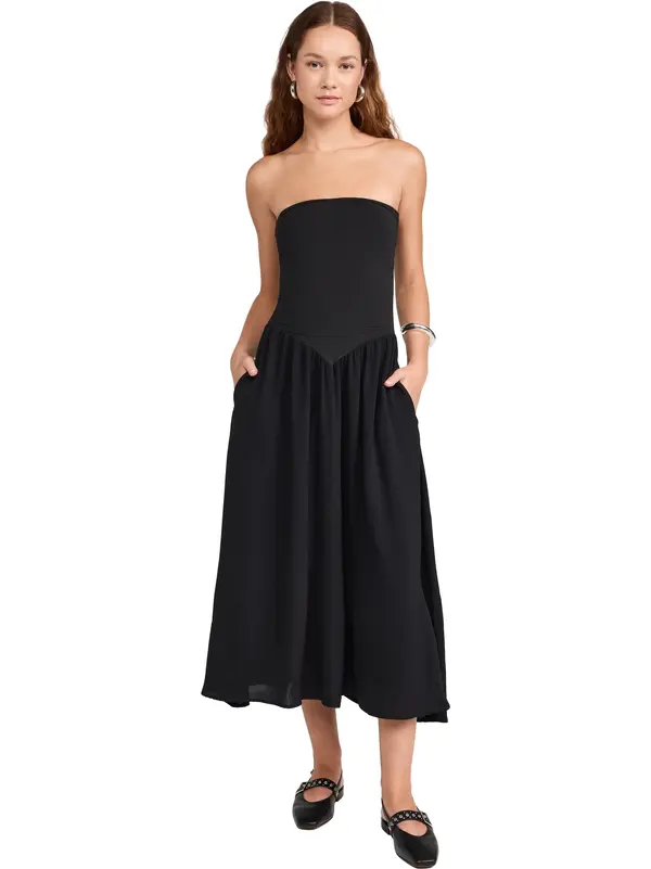 RESA Mackenzie Midi Dress - Black