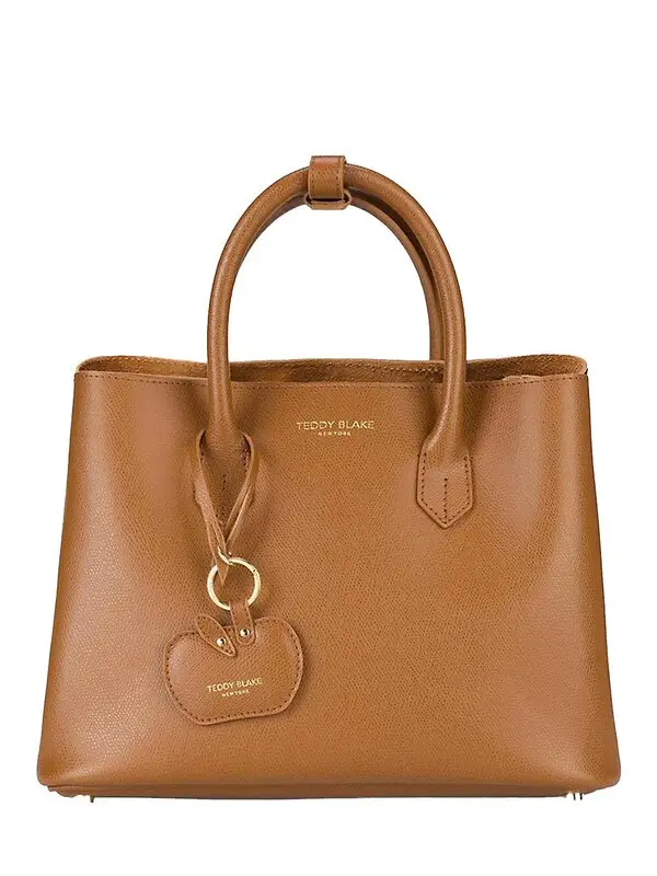 TEDDY BLAKE Vanessa Palmellato 12" Tote - Cognac