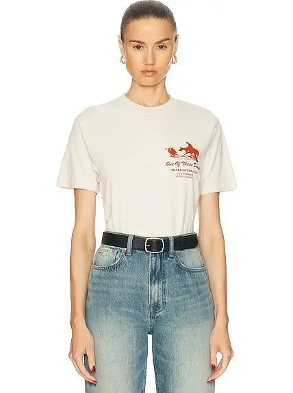 ONE OF THESE DAYS X Fwrd Silver Queen City Graphic Tee - Bone