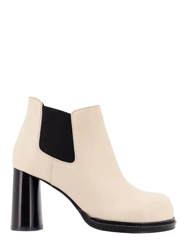 Bottega Veneta Leather Ankle Boots - White