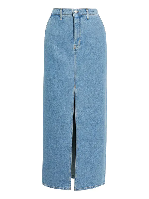 Derek Lam 10 Crosby Denim Maxi Skirt - Light Denim