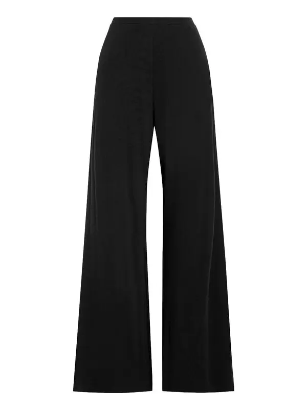 Diane Von Furstenberg Brooklyn Lyocell And Wool-blend Pants - Black