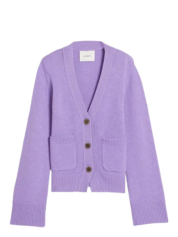 LISA YANG Danni Cashmere Cardigan - Lavender