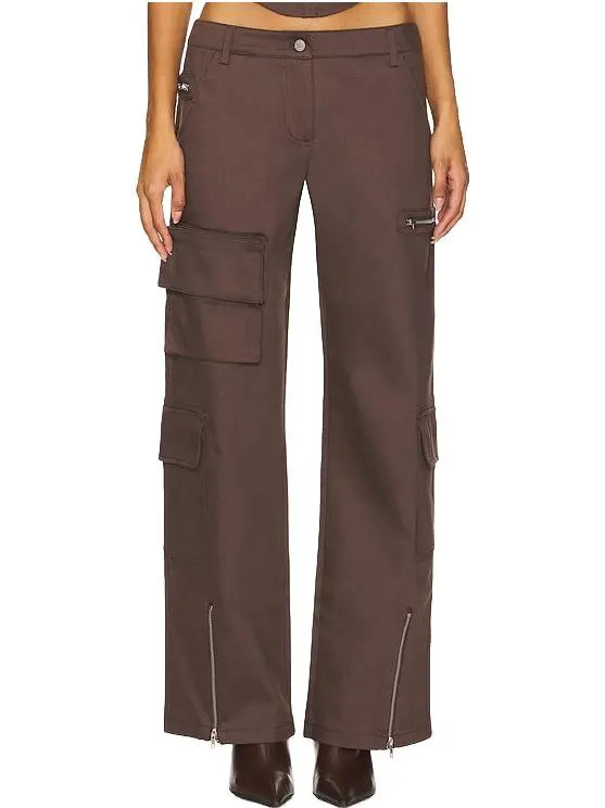 BY.DYLN Lucious Cargo Pants - Brown