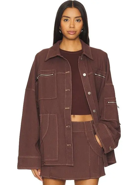 BY.DYLN Avant Jacket - Brown