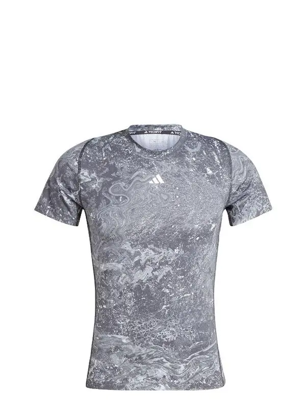 Adidas Techfit Training Tee - Black/silver Pebble