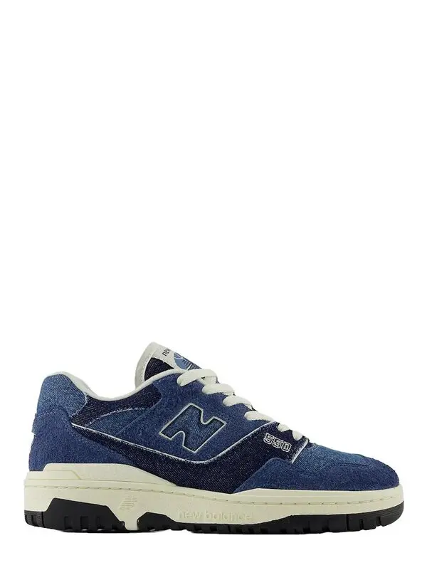 NEW BALANCE 550 Denim Sneakers - Navy/heron Blue/angora