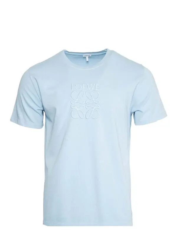 Loewe Relaxed Fit T-shirt In Cotton - Baby Blue
