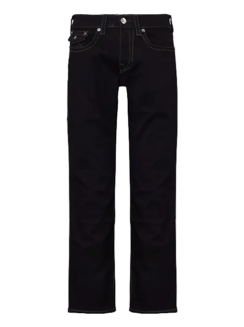 True Religion Ricky Flap Straight-leg Jeans - Black