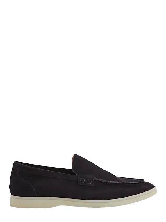 REISS Kason Slip-on Loafers - Navy