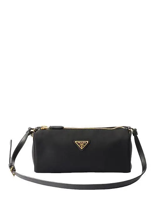 Prada Triangle Nylon Pouch - Black