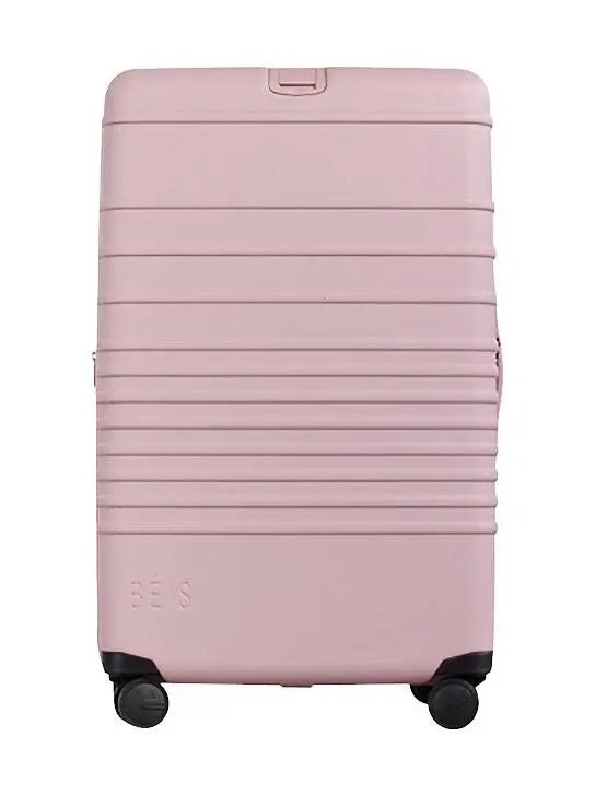 BEIS Béis The Large Check-in Roller Suitcase - In Atlas Pink