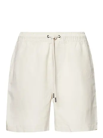 Onia Logo-tab Linen-blend Shorts - Stone