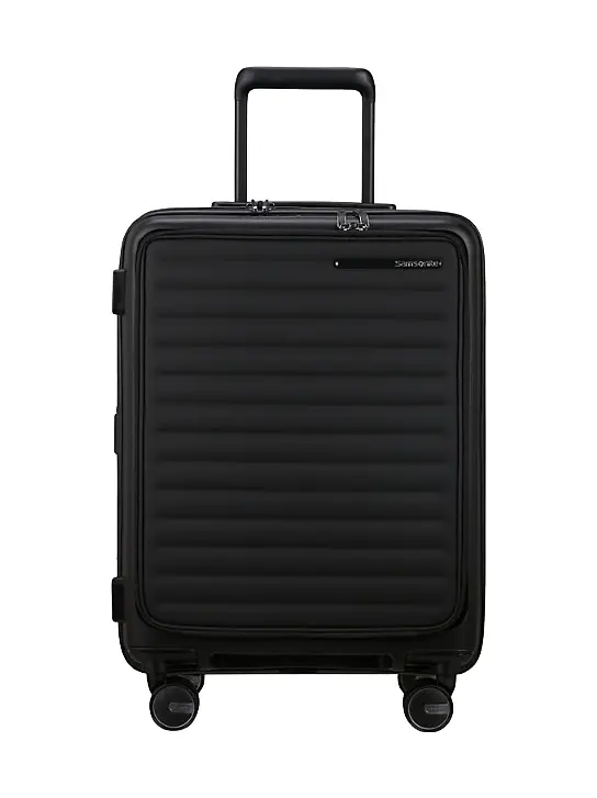 SAMSONITE Restackd Expandable Four-wheel Shell Cabin Suitcase 55cm - Black